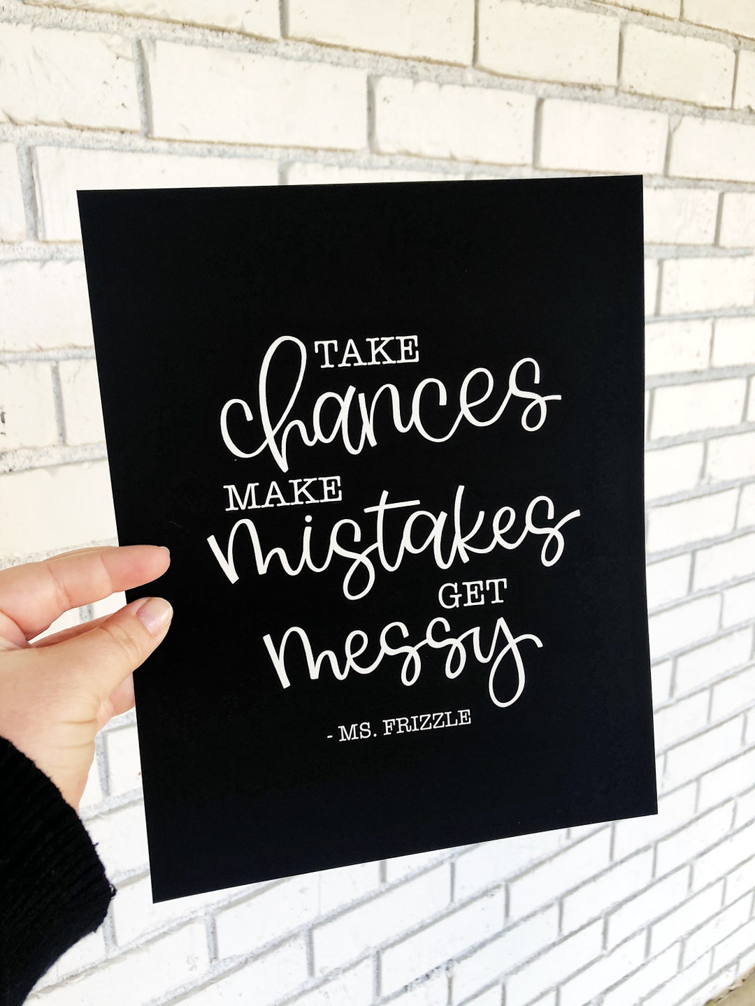 Take Chances - Art Print - 8x10 - Etsy
