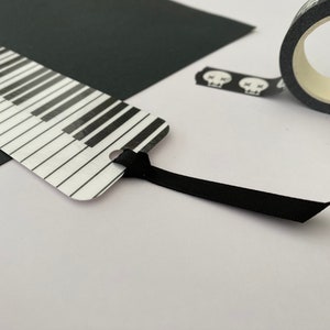Piano Keys Bookmark - Glossy Laminated Ribbon - Musical Bookworm ...