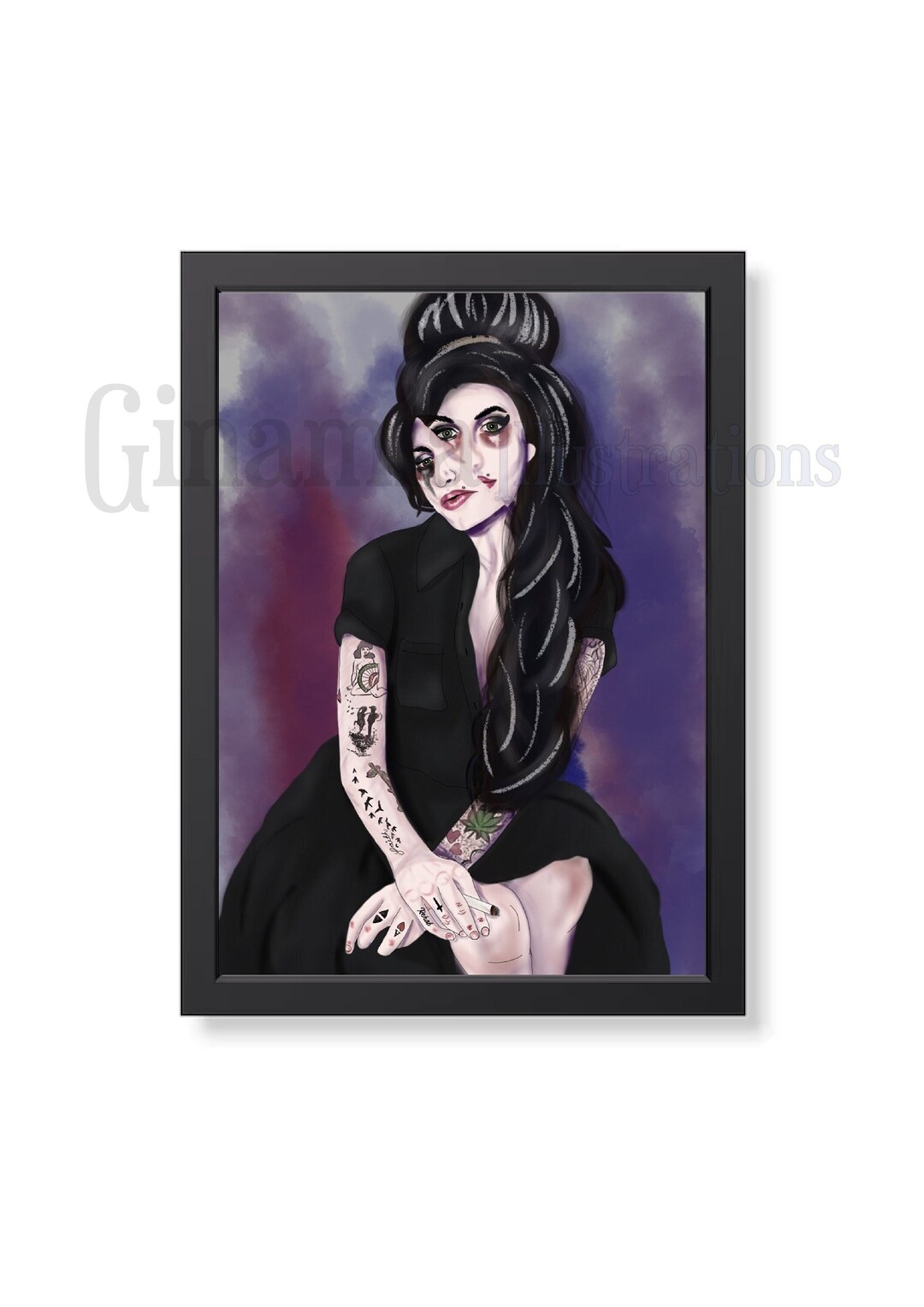 The 'amy' Print Original Digital Art Drug - Etsy