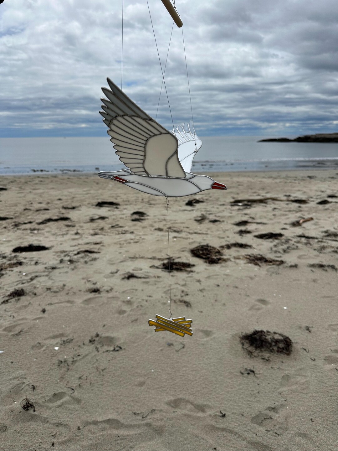 3D Stained Glass Seagull Flyer - Etsy