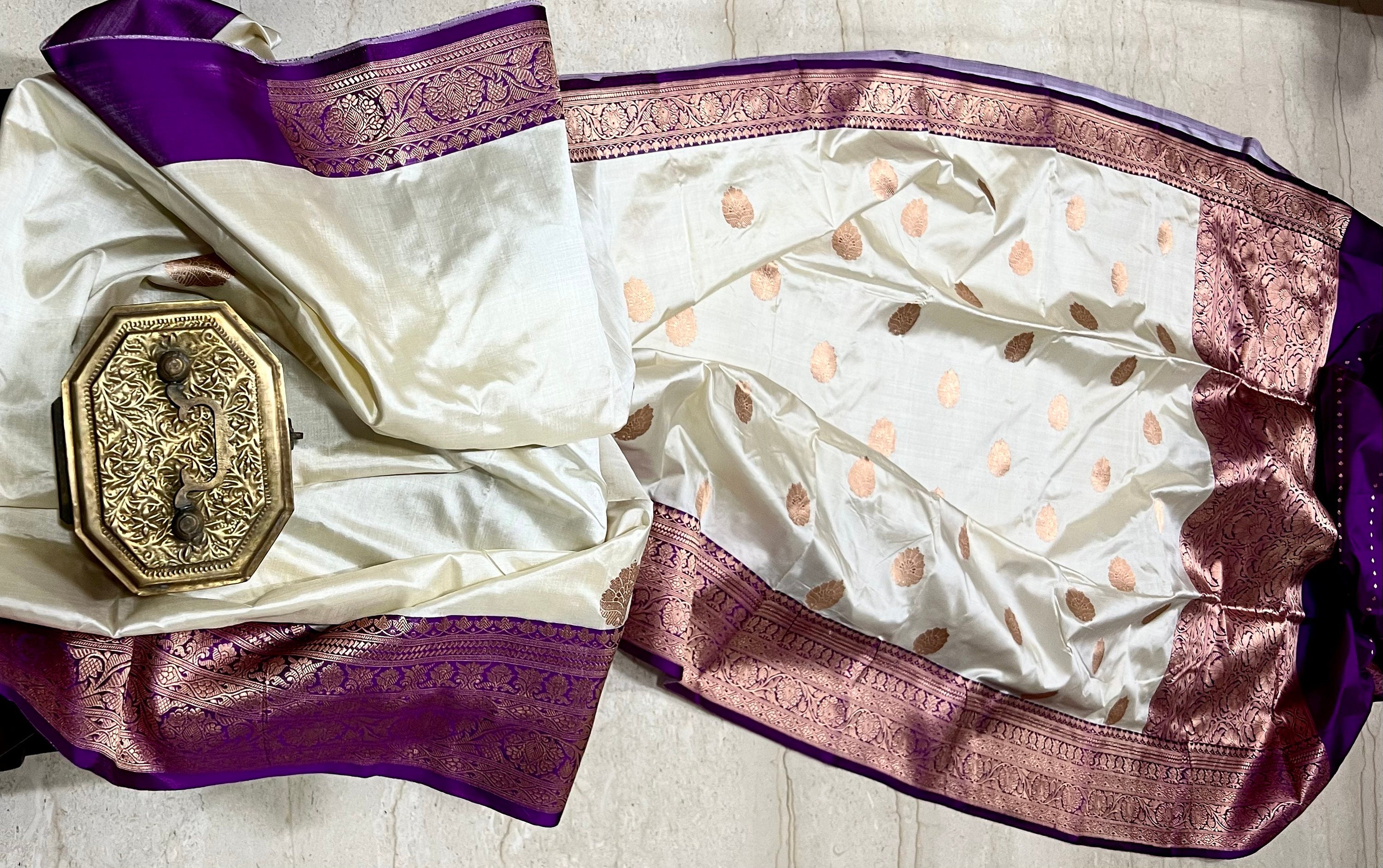 Pure Katan Silk Handloom Banarasi Saree With Blouse Piece - Etsy