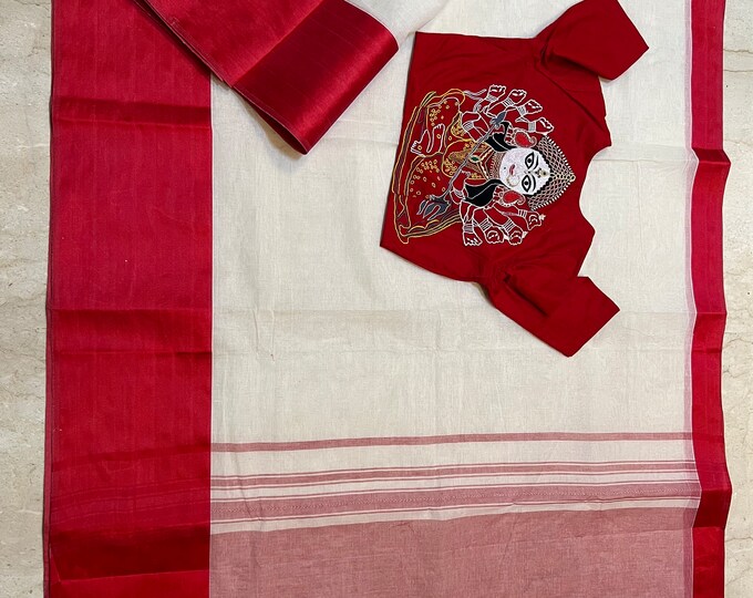 Handloom Dhonekhali Saree - Etsy