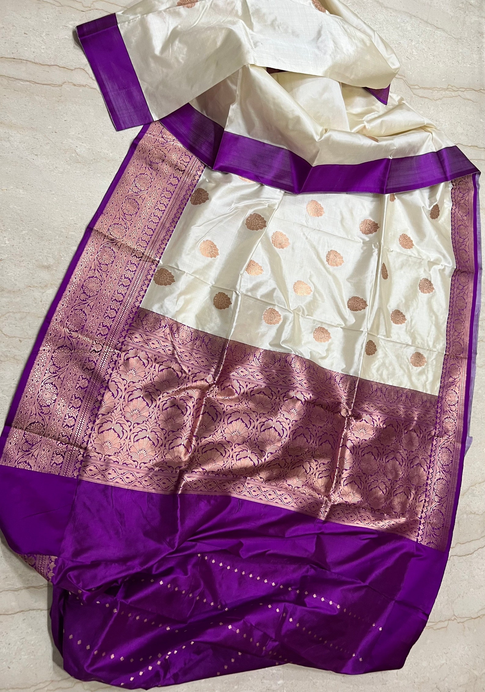 Pure Katan Silk Handloom Banarasi Saree With Blouse Piece - Etsy