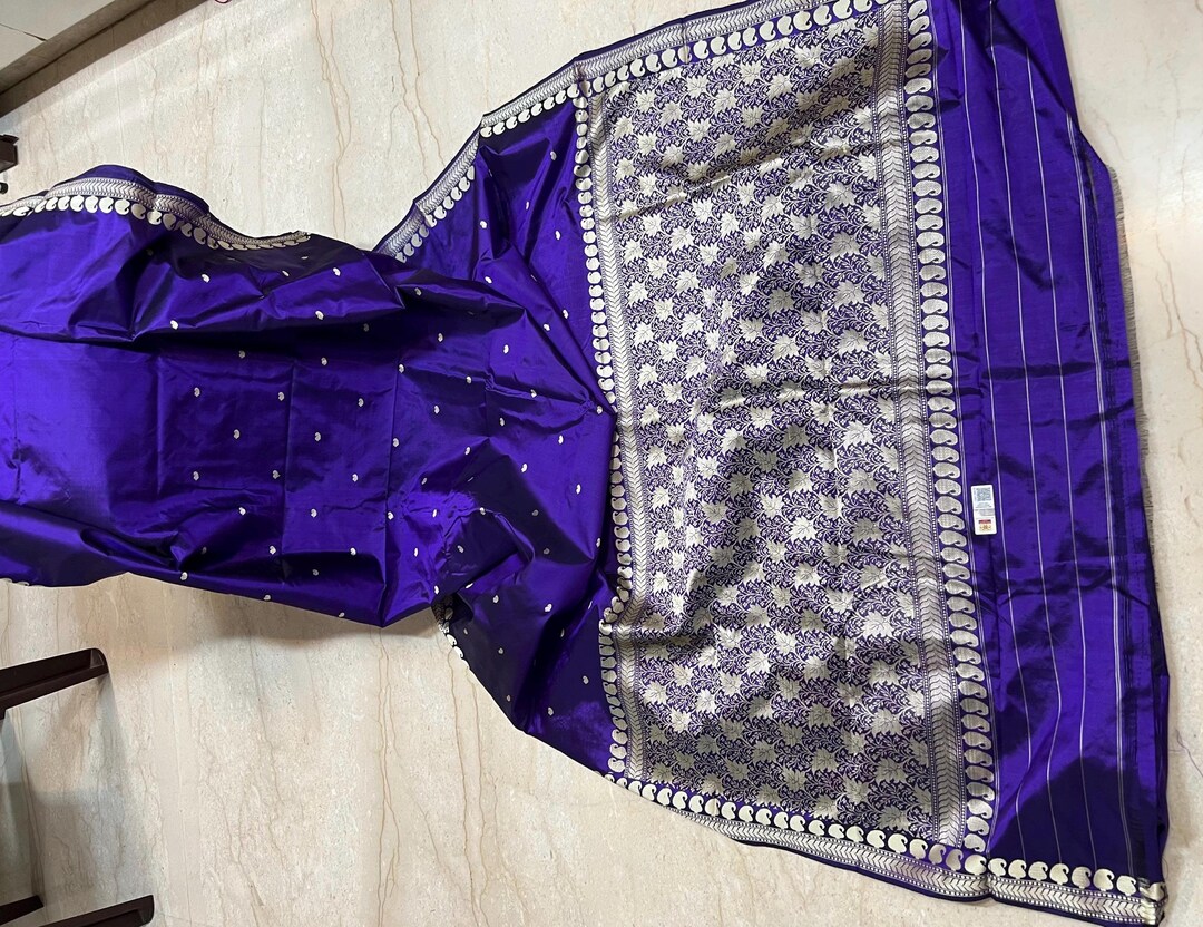 Pure Katan Silk Handloom Banarasi Saree With Redham Work No Zari. - Etsy