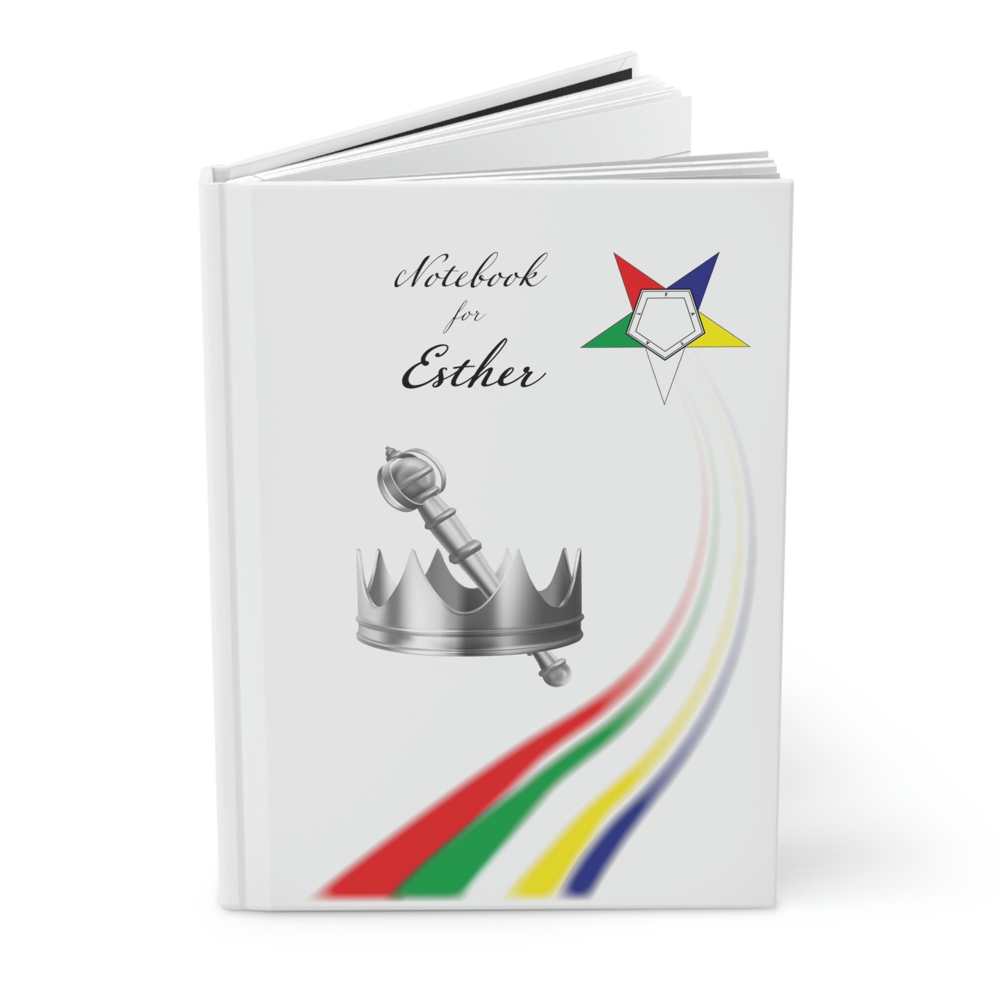 Notebook for Esther, Order of the Eastern Star, OES Inspired Design ...
