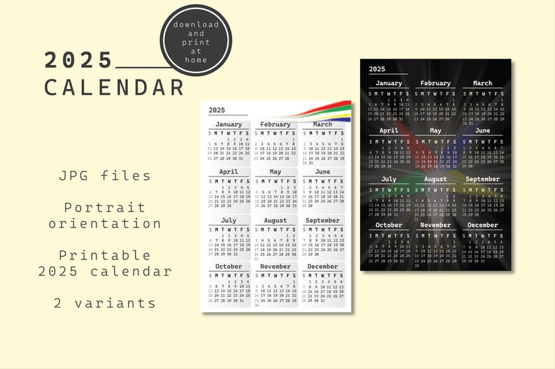 2025 Printable Calendar Inspired by the Order of the Eastern Star ...