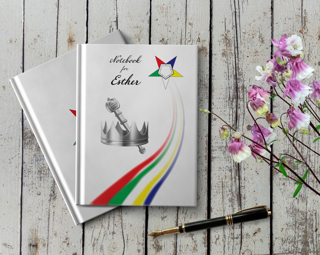 Notebook for Esther, Order of the Eastern Star, OES Inspired Design ...