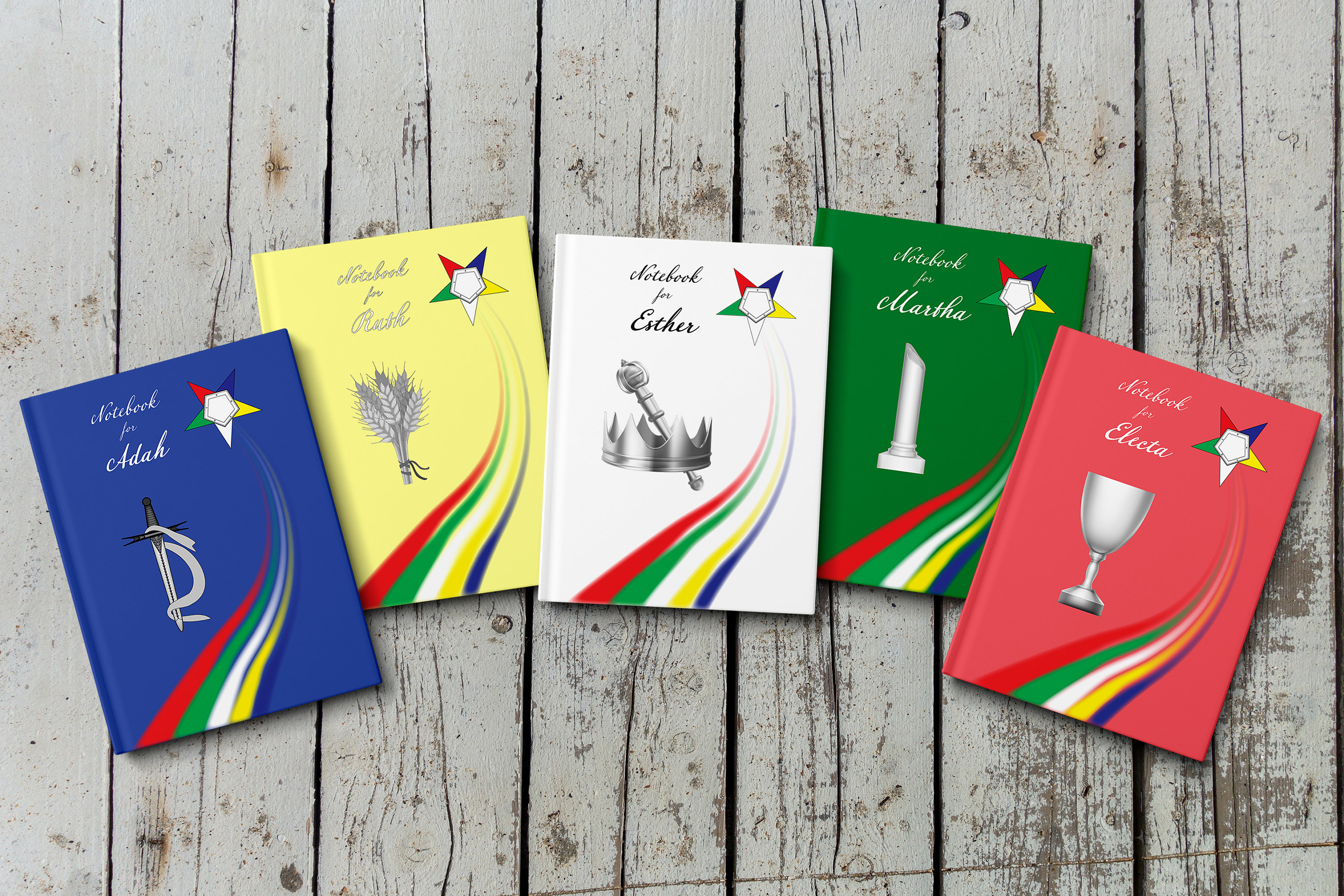 Notebook for Adah, Order of the Eastern Star, OES Inspired Design - Etsy