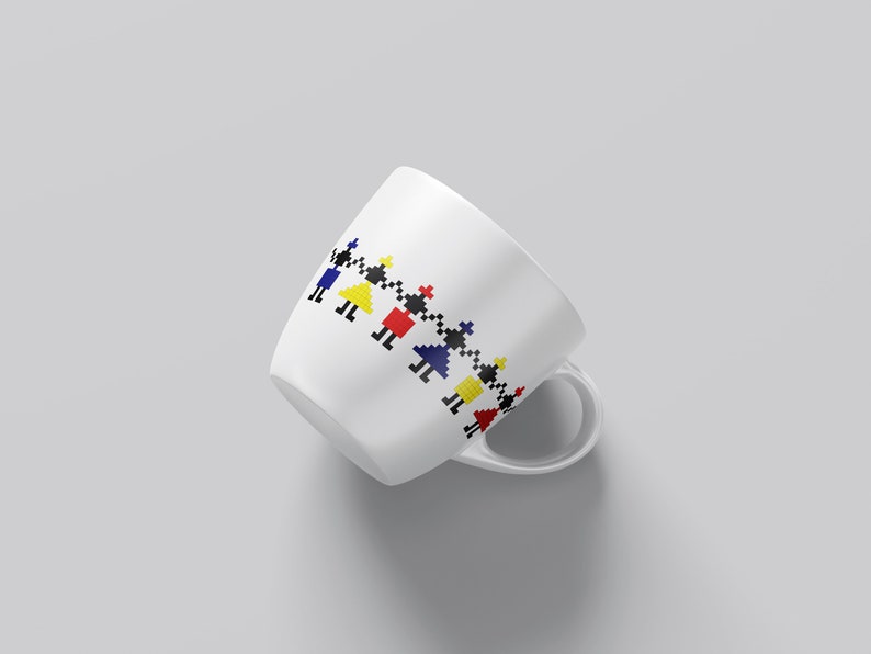 HORA Traditional Romanian Folk Art Pattern, Creative Illustration ...