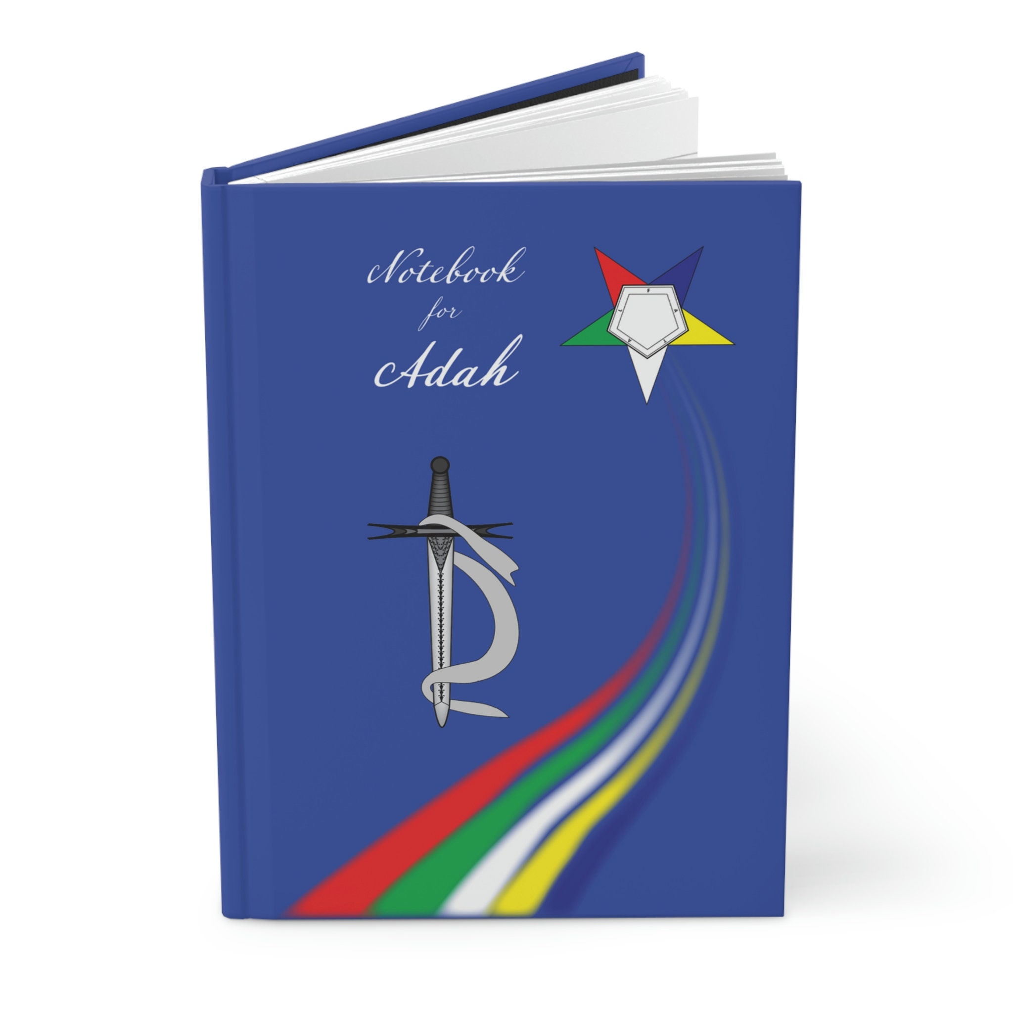Notebook for Adah, Order of the Eastern Star, OES Inspired Design - Etsy