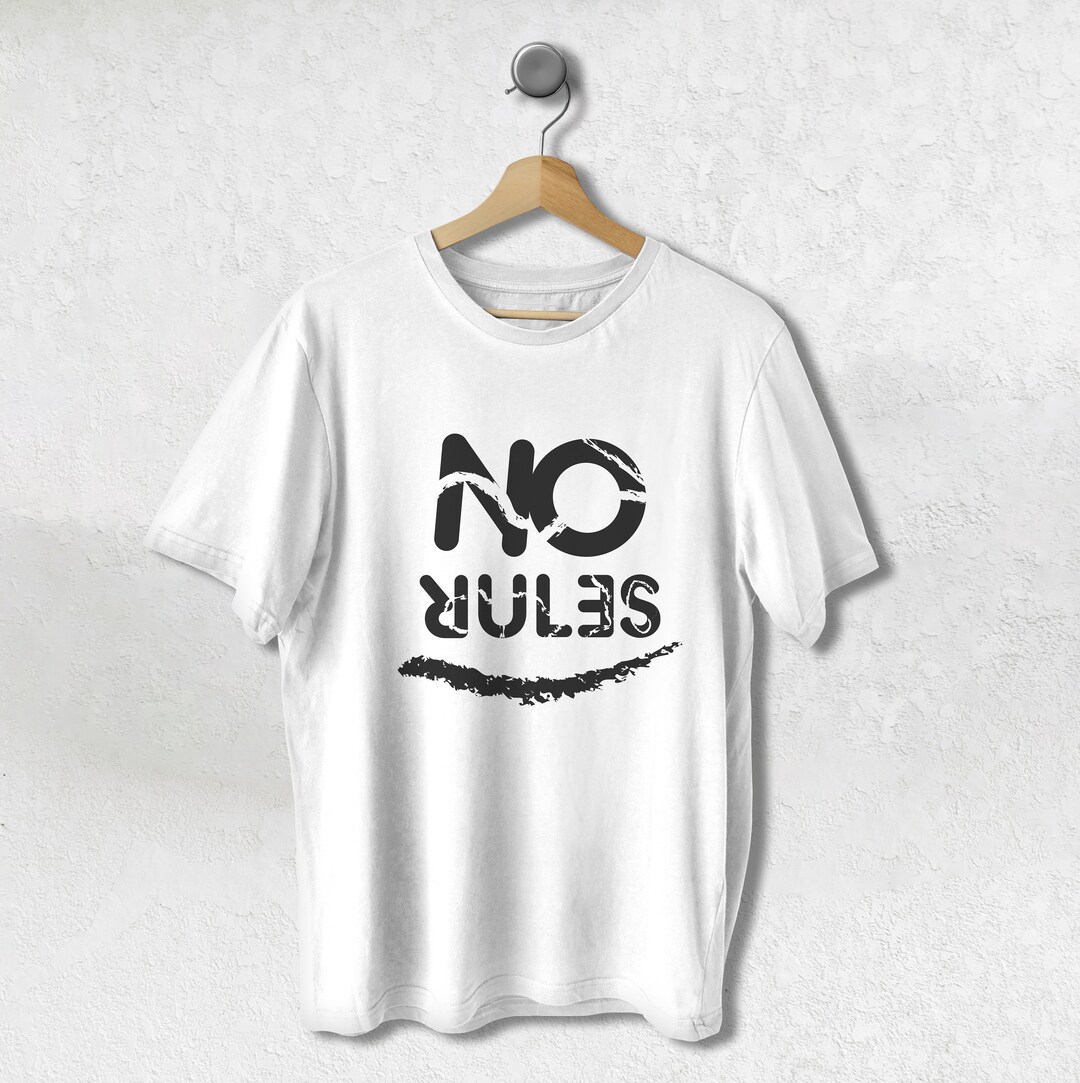 No Rules T-shirt Funny No Rules Sign Unisex Heavy Cotton Tee - Etsy