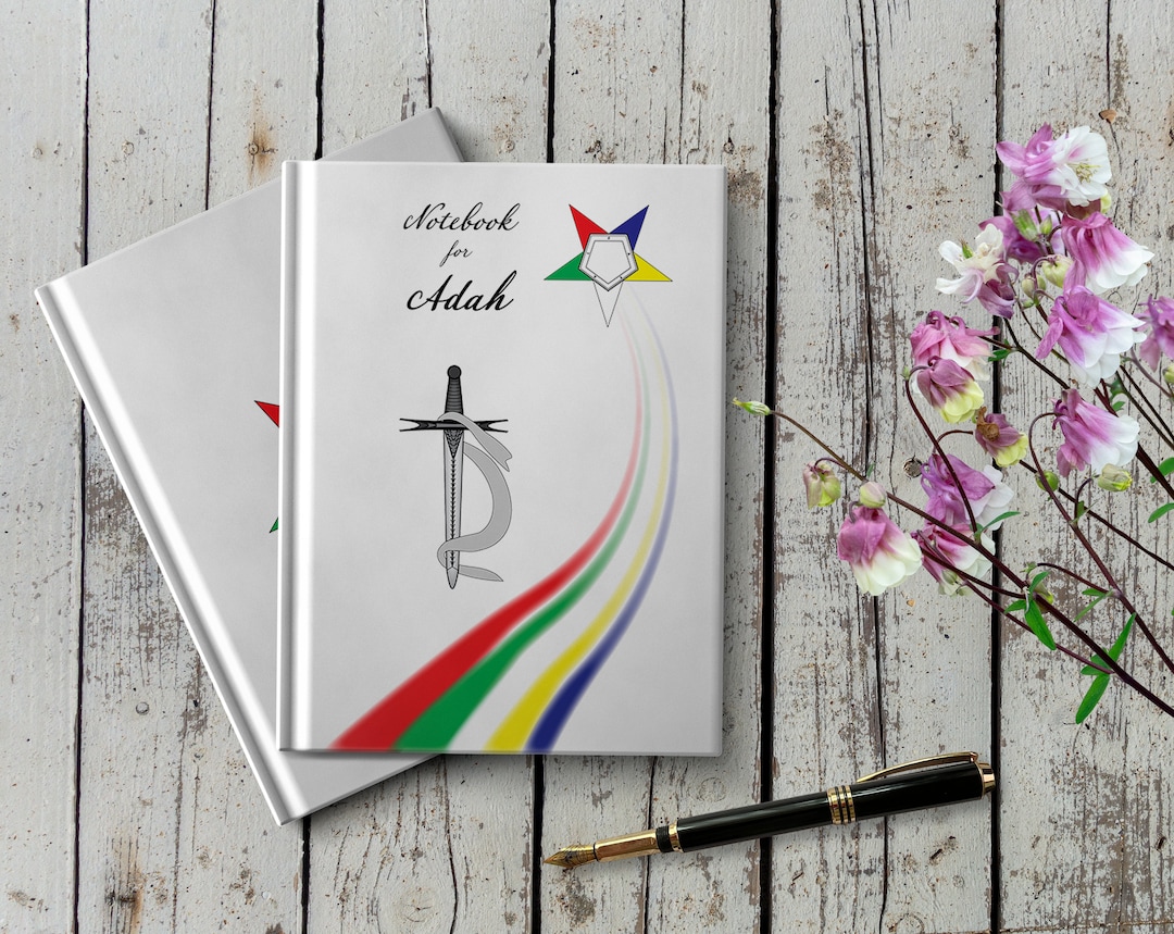 Notebook for Adah, Order of the Eastern Star, OES Inspired Design ...
