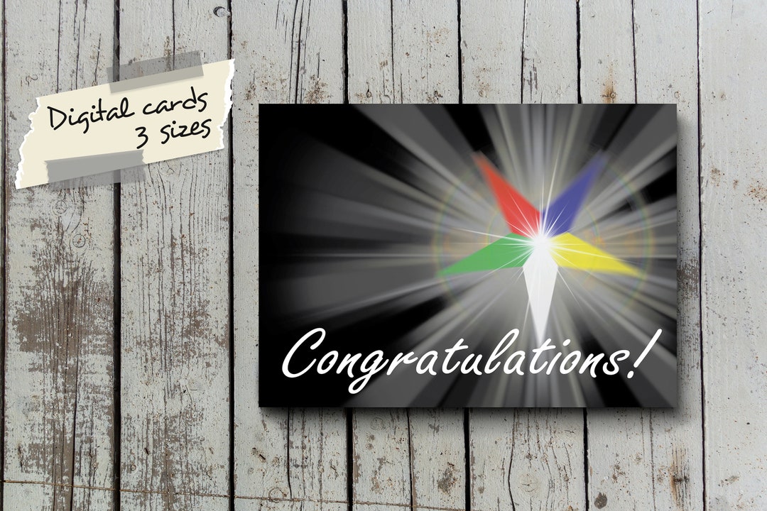 Starlight Congratulations Digital Printable Card | Order of the Eastern ...