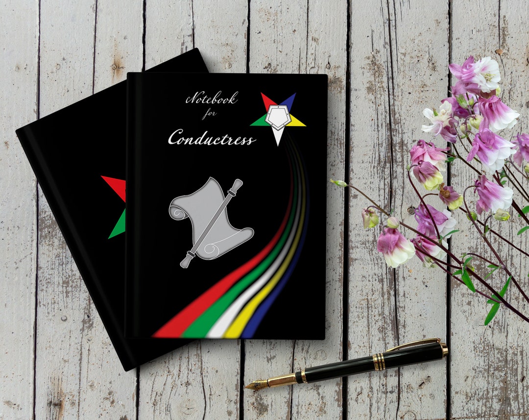 Notebook for Conductress, Order of the Eastern Star - OES Themed Design ...