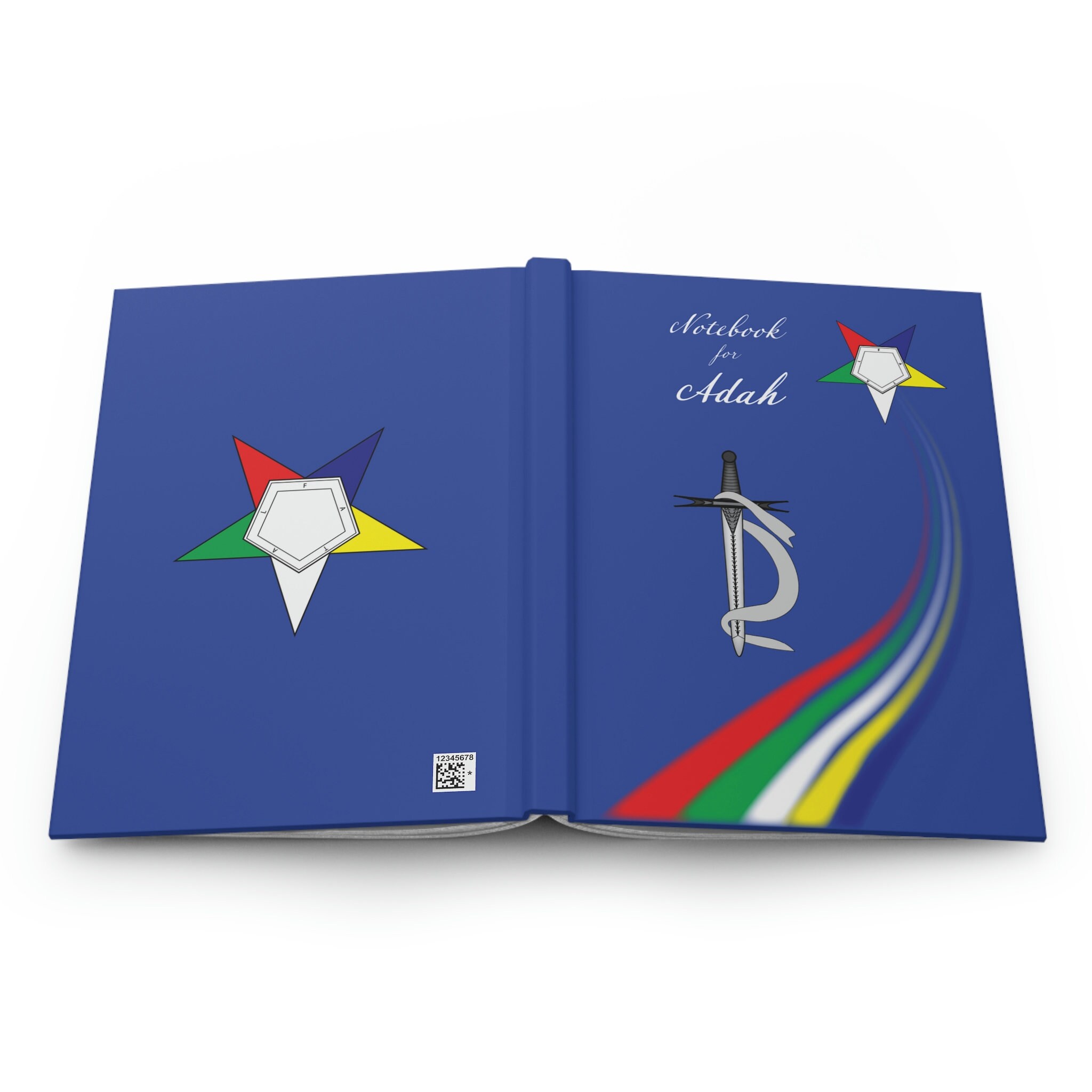 Notebook for Adah, Order of the Eastern Star, OES Inspired Design - Etsy