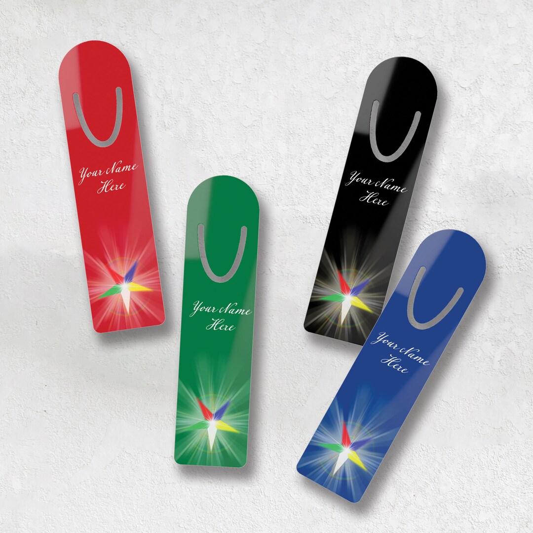 Personalized Star Bookmark, OES Design for Book Lovers, Order of the ...