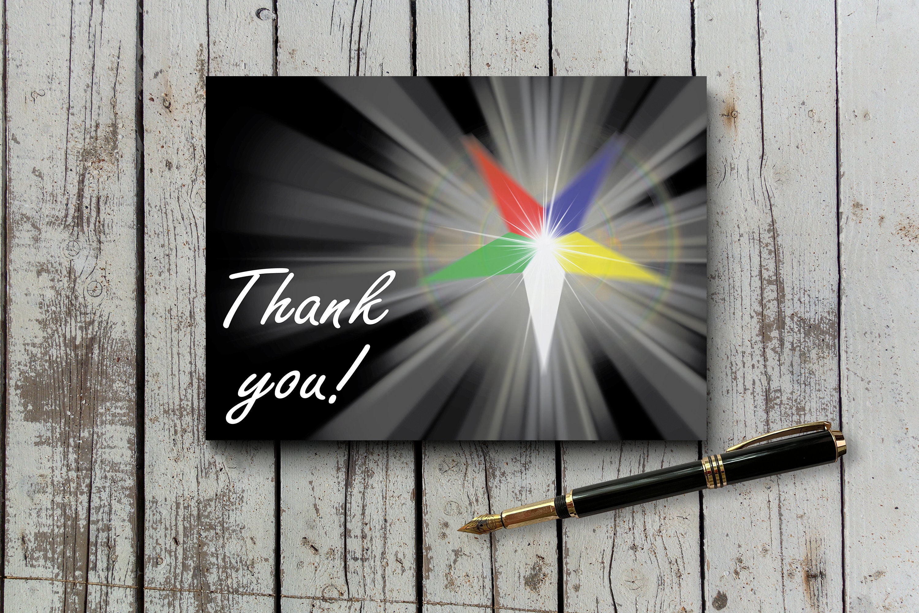 Starlight Thank You Digital Printable Card | Order of the Eastern Star ...