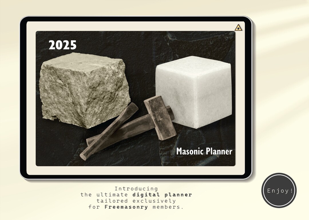 2025 Masonic Planner: Freemasonry Calendar & Year Planning (digital) - Etsy