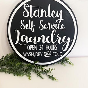 Personalized Laundry Room Sign | Farmhouse Laundry Gift | Laundry Decor ...
