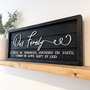 Entryway Family Circle Sign|home Decor Family Circle |dining Room Decor ...