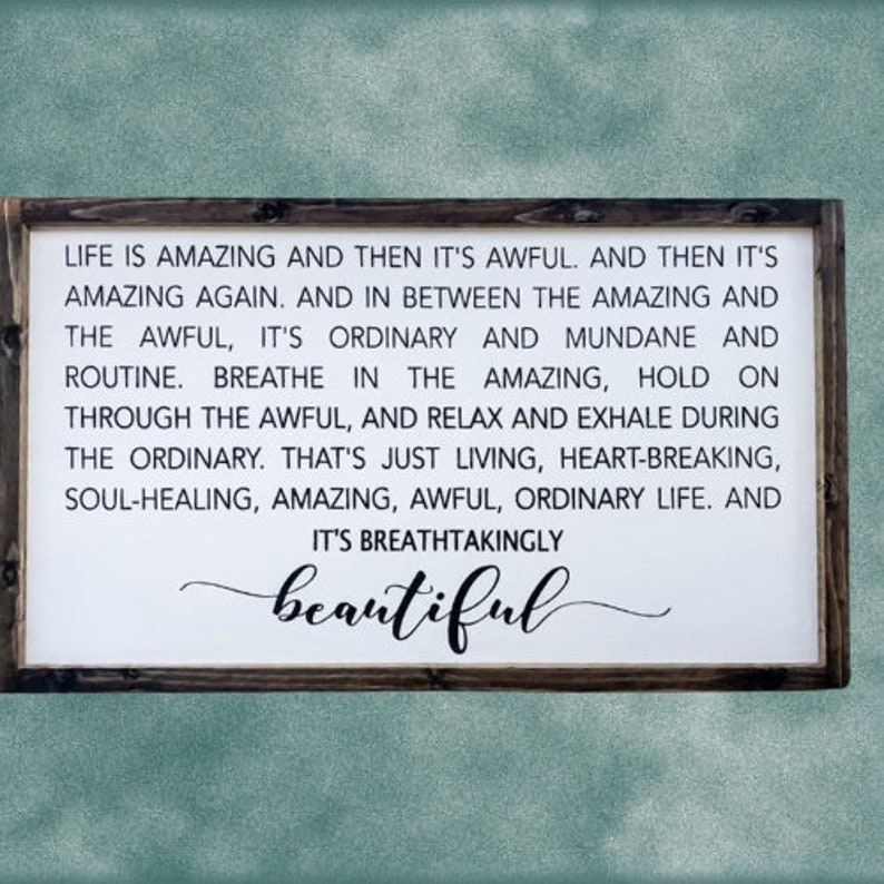 Life is Amazing Signlife is Amazing Framed Signhome Decor - Etsy