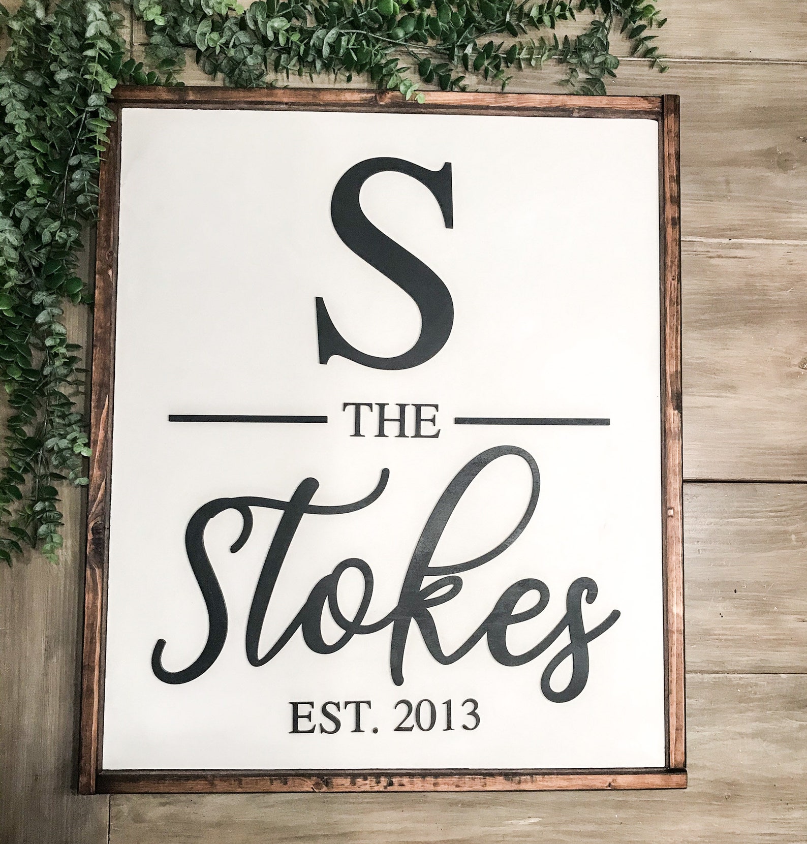 Large Last Name Signpersonalized Wedding Established Sign 3D | Etsy