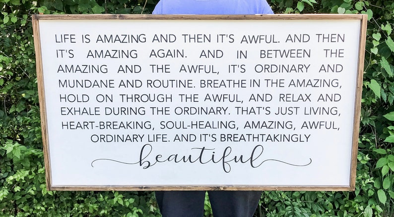 Life is Amazing Signlife is Amazing Framed Signhome Decor - Etsy
