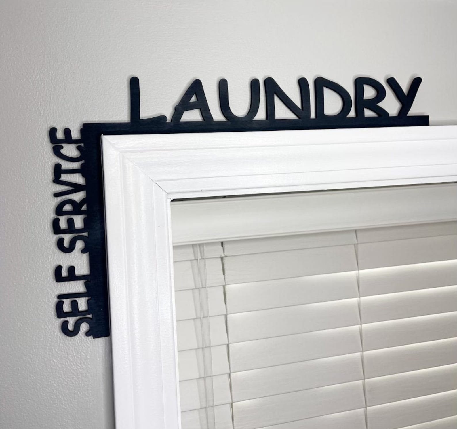 Laundry Self Service Door Sign Pantry Open 24/7 Bathroom | Etsy