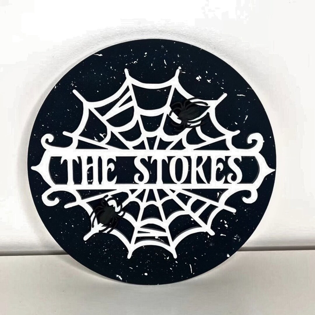 Personalized Halloween Spider Web Sign: 3D Farmhouse Decor - Etsy