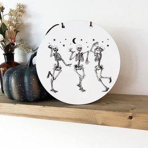 Skeleton Sign|funny Halloween Wood Sign| Halloween Decor Sign Skeletons ...