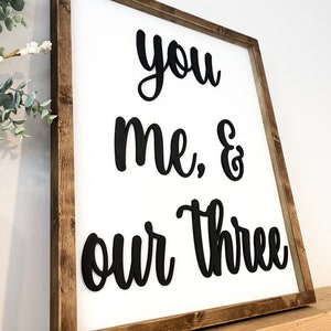 Personalized You Me & Our Family Sign: 3D Farmhouse Decor - Etsy