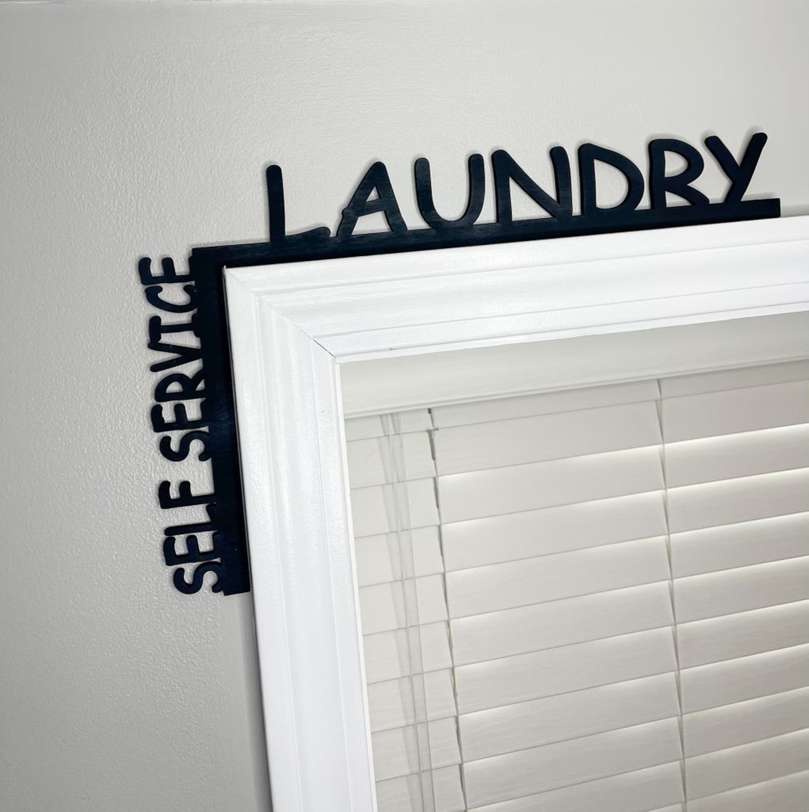 Laundry Self Service Door Sign Pantry Open 24/7 Bathroom | Etsy