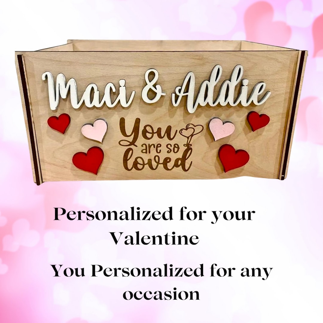 Personalized Event Box Valentines Day Cratewedding Crate Holiday Crate ...