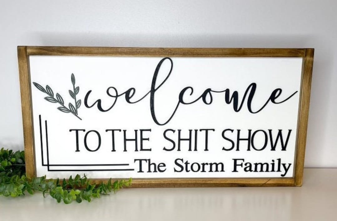 Snarky Housewarming Gift Personalized Welcome to Our Home Signs 1st ...