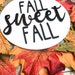 Fall Sweet Fall Sign Round Fall Sweet Fall Sign 3D Autumn - Etsy