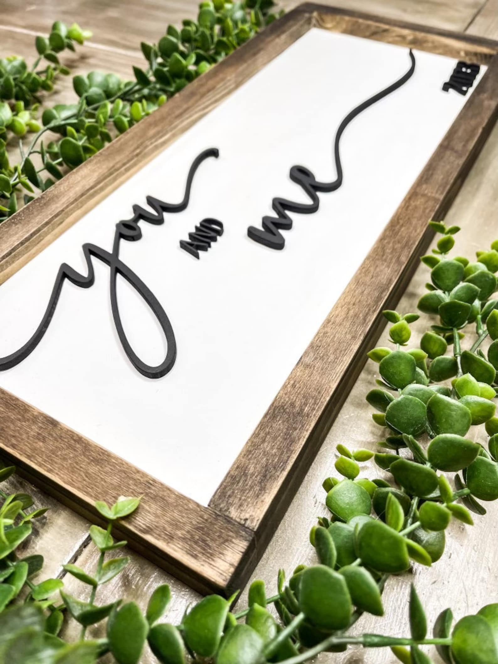 You and Me Sign 3dyou and Me Sign Personalized Valentine You | Etsy