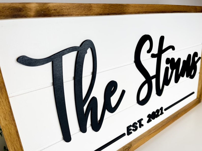 Farmhouse Name Sign Shiplap Home Decor Sign Shiplap - Etsy