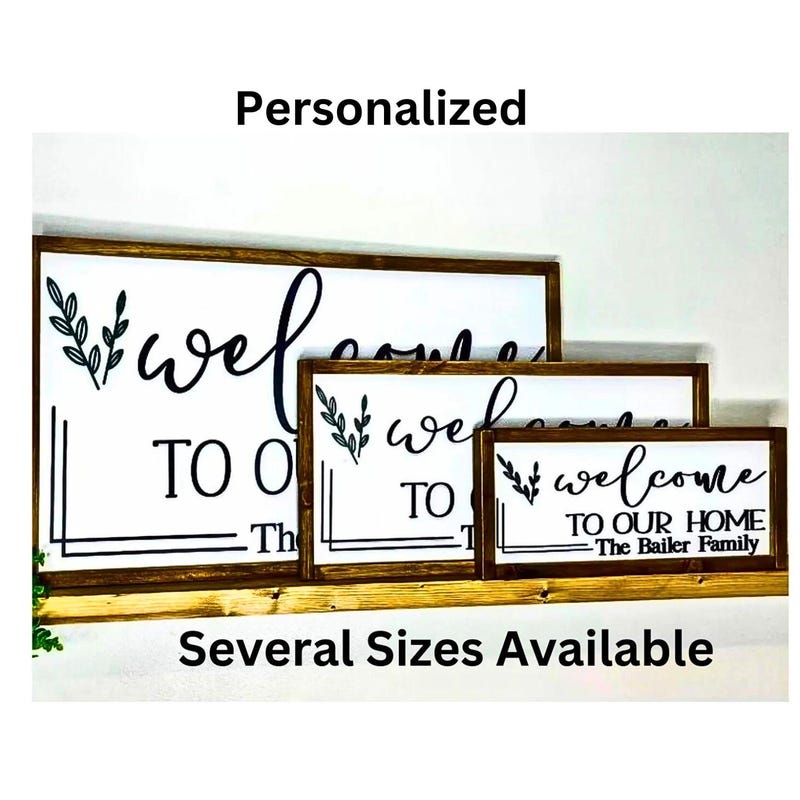 Welcome to Our Home Sign - Etsy