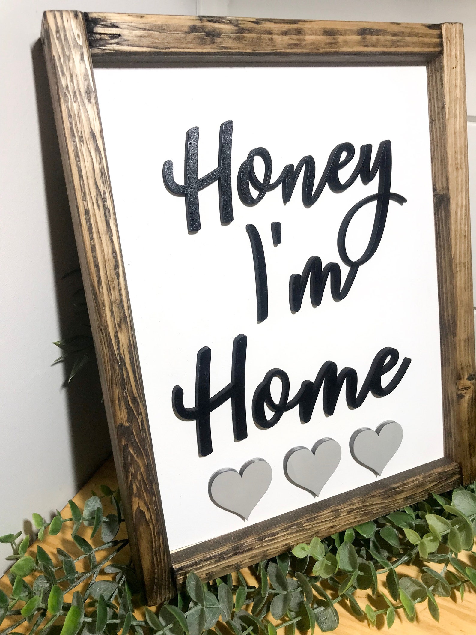 Honey Im Home Signim Home Sign 3d Honey Home Sign - Etsy