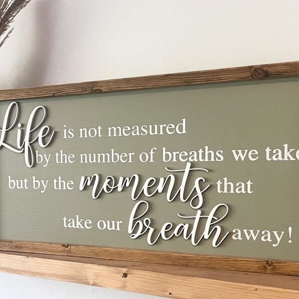 Life is Not Measured - Etsy