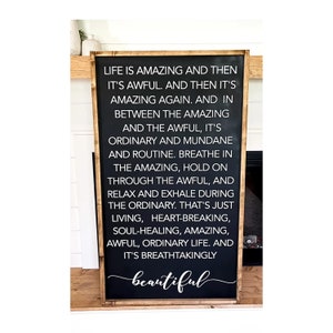 Home Decor Life is Amazing and Then It’s Awful Sign Llife is Amazing ...