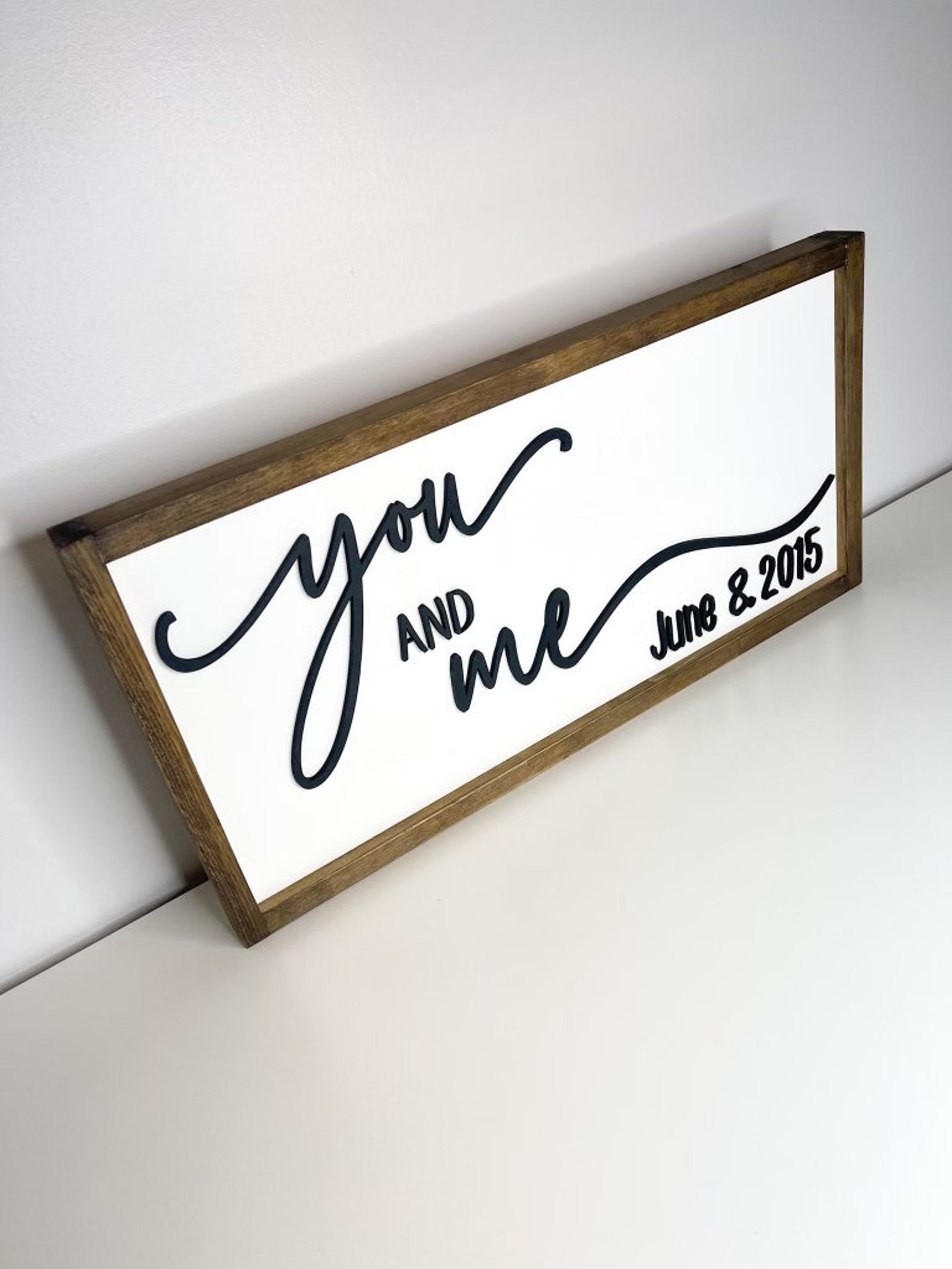 You and Me Sign 3dyou and Me Sign Personalized Valentine You | Etsy