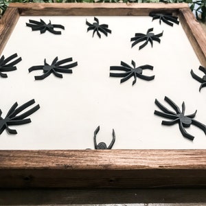Modern Halloween Spiders |halloween Spiders Sign 3d|spiders Sign Framed ...