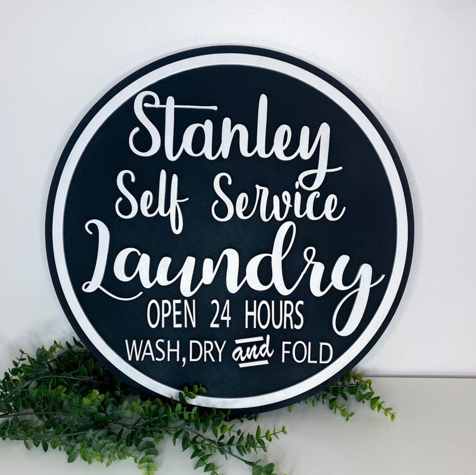 Clean Laundry Sign