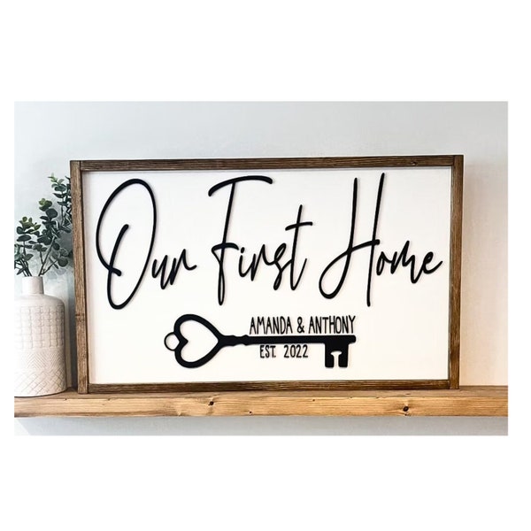Our First Home Sign - Etsy