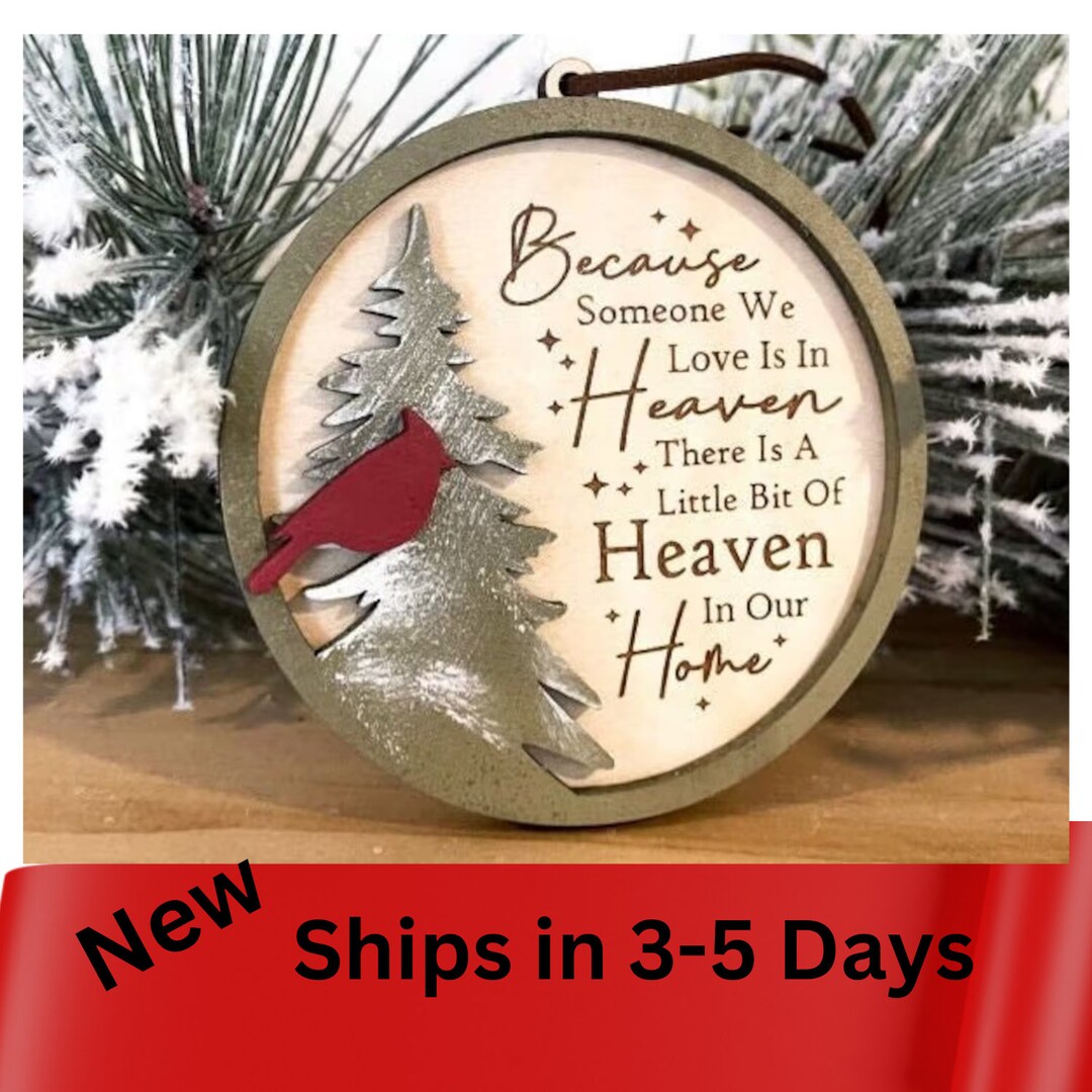 Personalized Cardinal Memorial Ornament: Heaven Remembrance Gift - Etsy