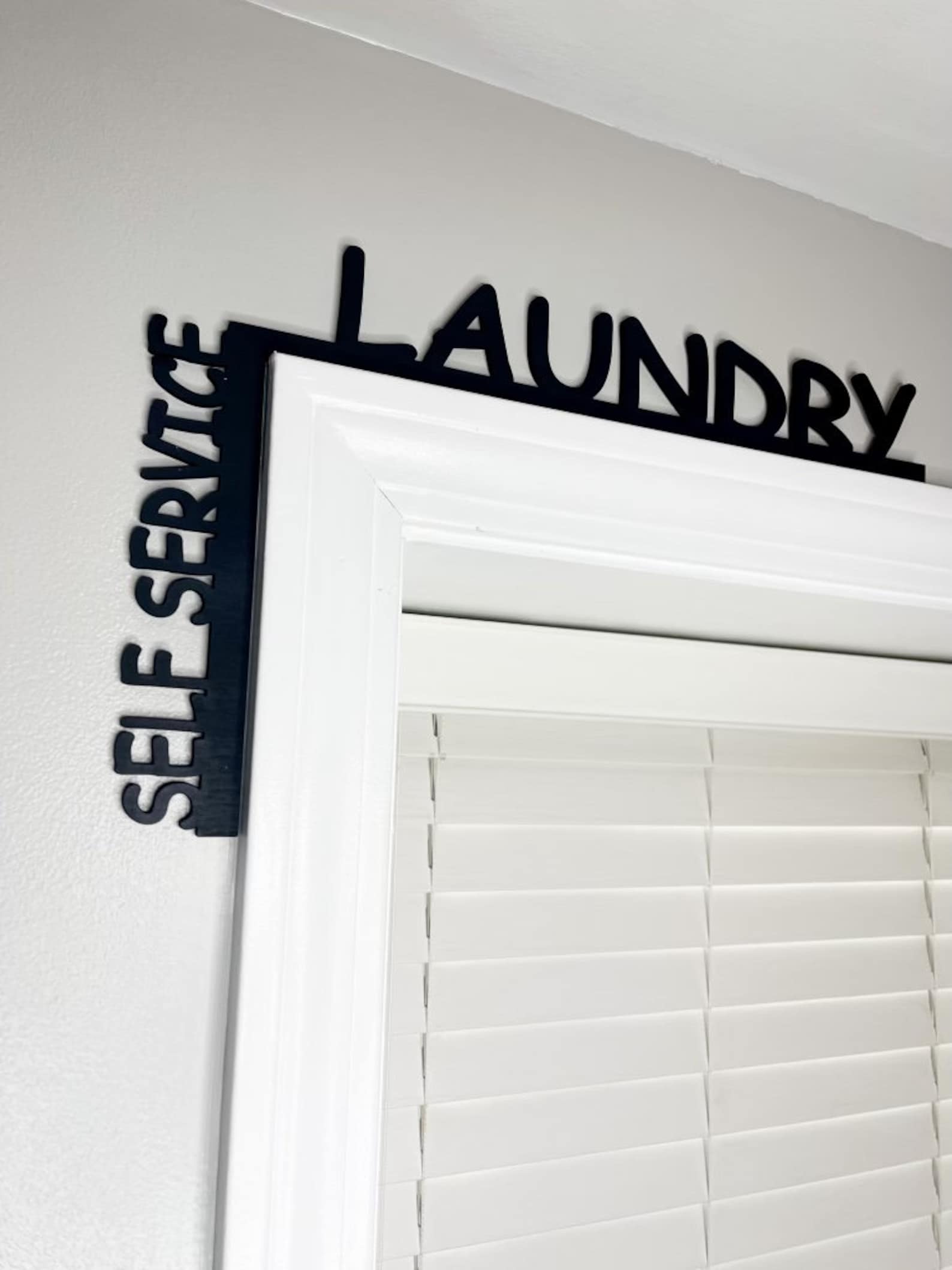 Laundry Self Service Door Sign Pantry Open 24/7 Bathroom | Etsy