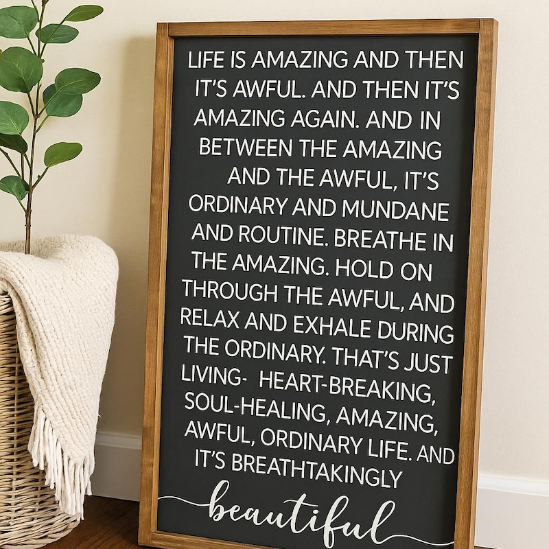 Life is Amazing - Etsy
