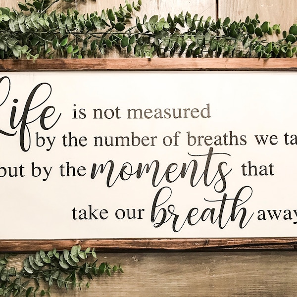 Life is Not Measured - Etsy
