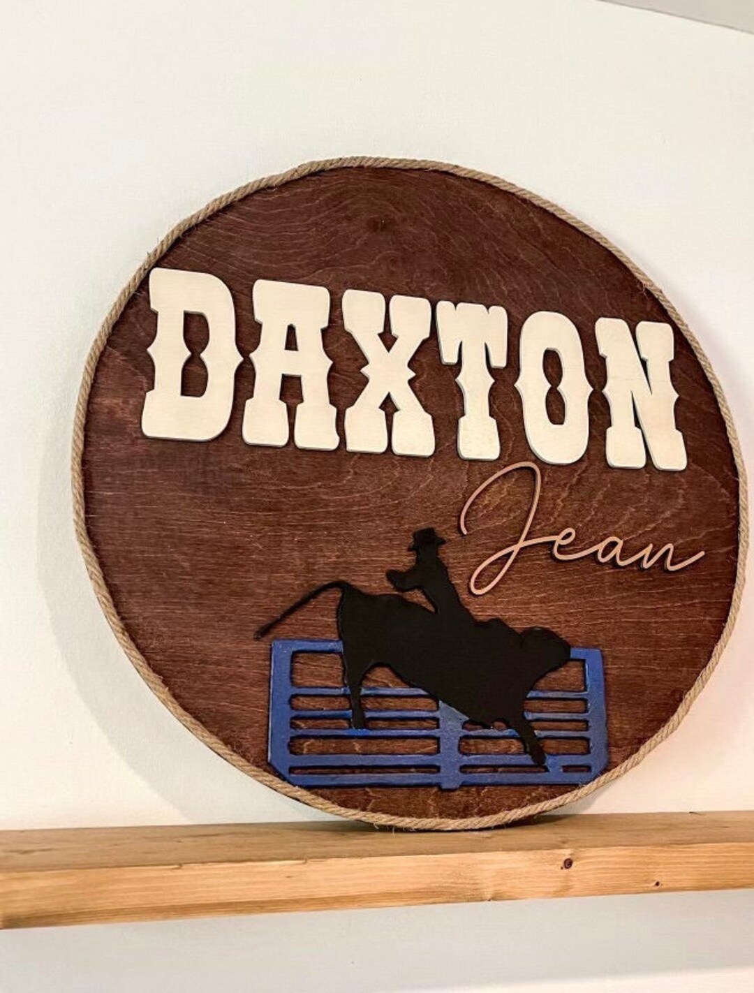 Rodeo Name Sign Roped Name Signname Sign 3dnursery Name - Etsy